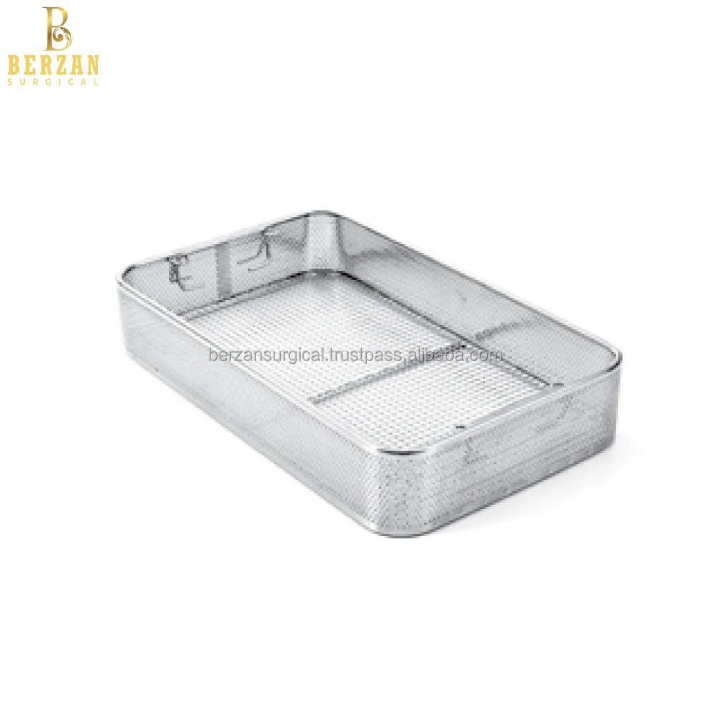 Wire Mesh Boxes / Basket With Lid Medical Hospital Use Mesh Tray ...
