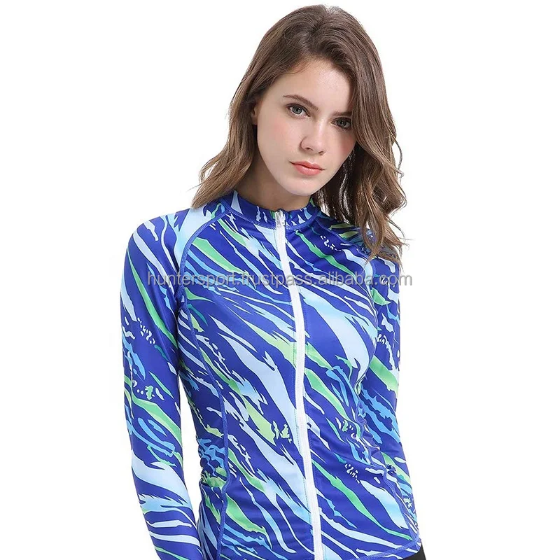 Sublimated Breathable Rash Guard Custom Women Top Quality Long Sleeve ...