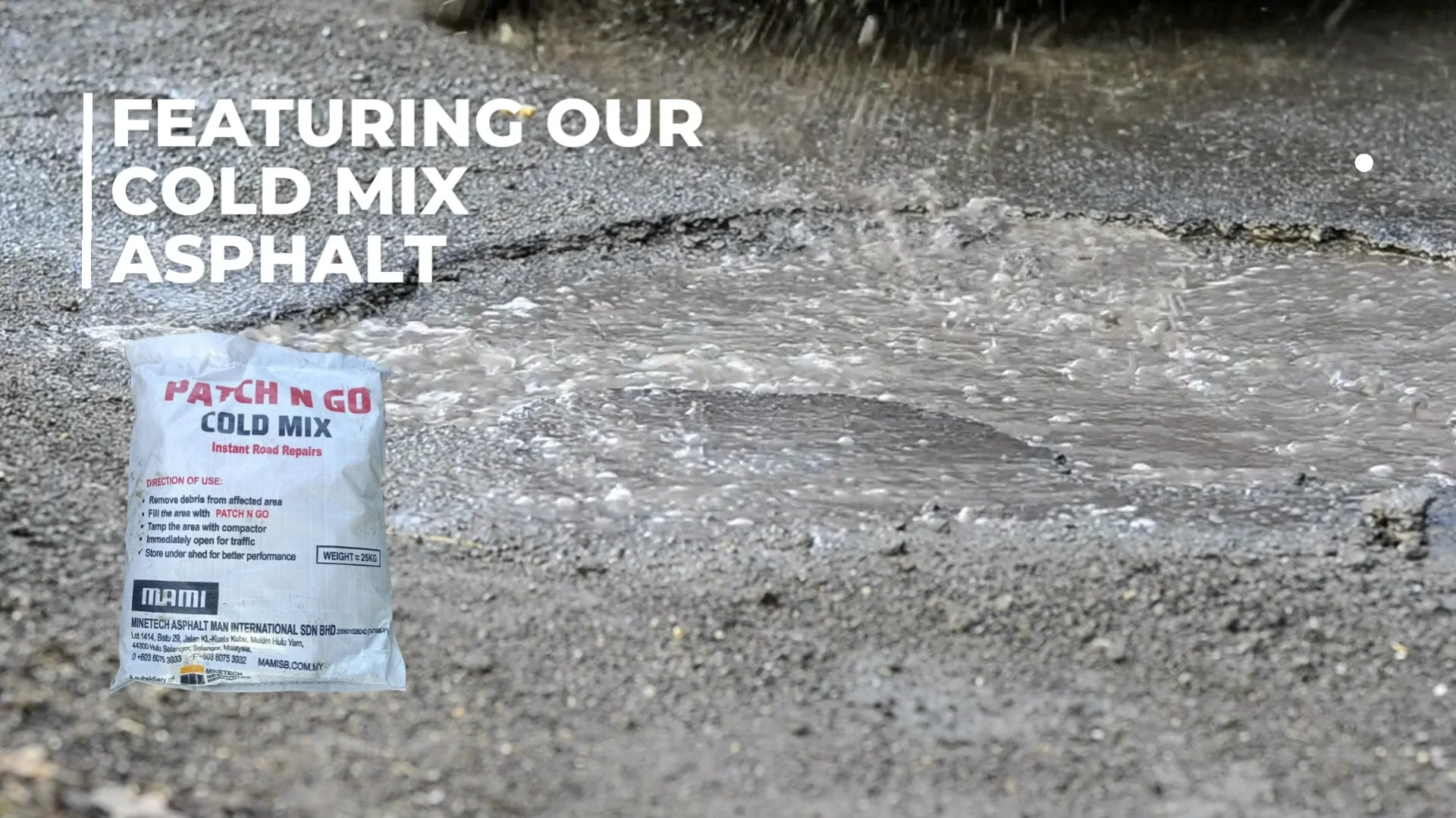 Factory Price Premium Grade Cold Mix Asphalt Patch N Go (25kg Pail ...