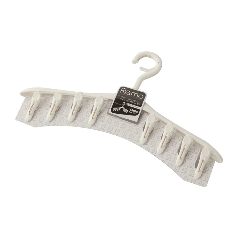 RAMO 8-Piece White Clip Hanger Set Premium Clothes Organiser| Alibaba.com