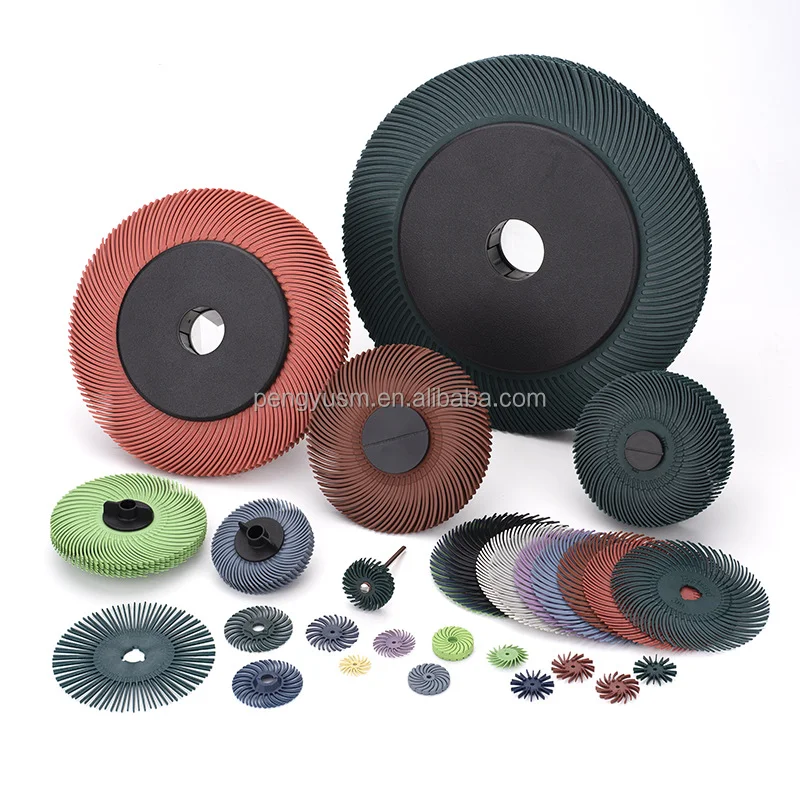 Wholesale 6 Inch Radial Bristle Disc with Adaptor 10 Pcs High Hardness ...