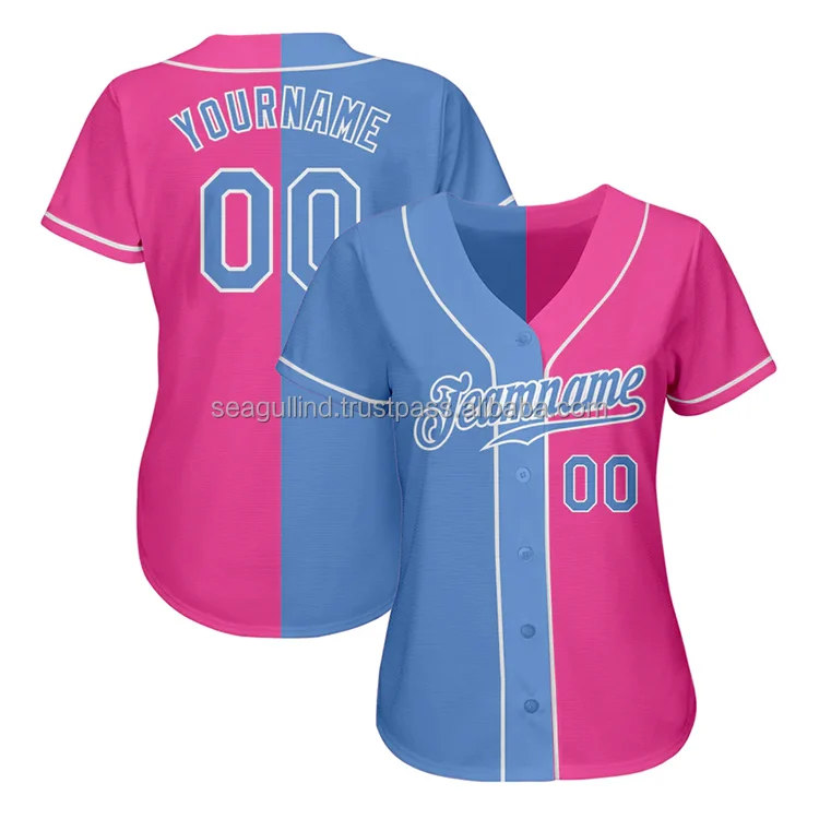 Custom Sublimated Team Name Logo Number Printing Sports Baseball Wear ...
