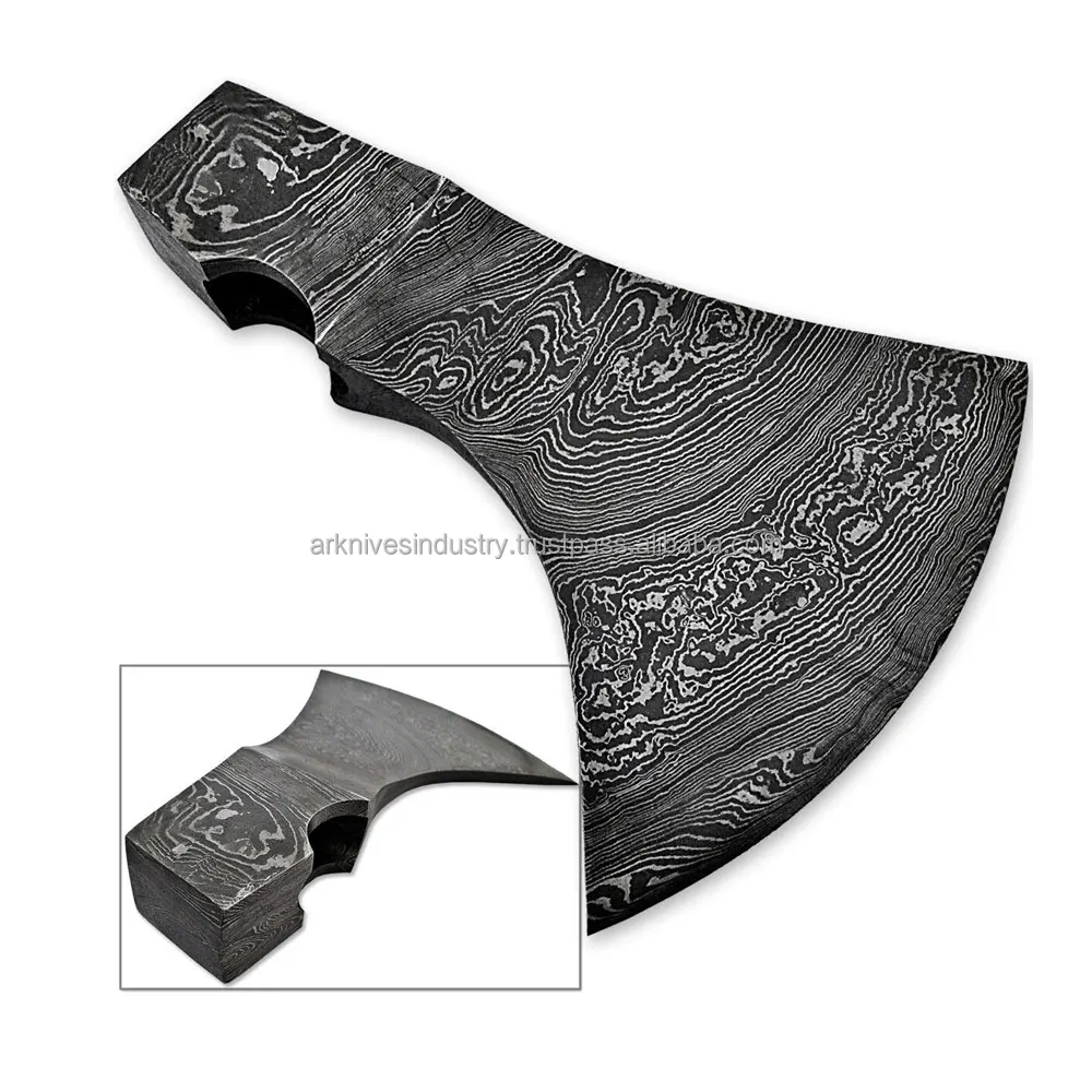 Customized Damascus Steel Axe Head - High Quality Forged
