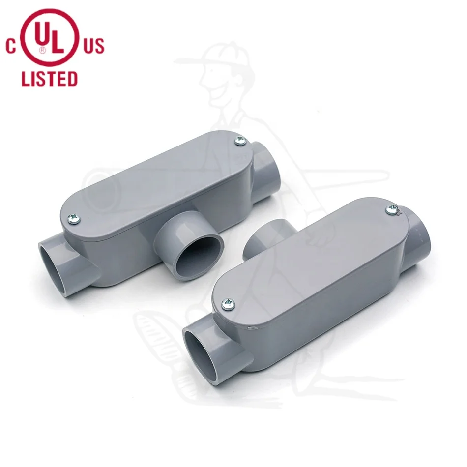 T Type PVC Plastic Conduit Body with Cover| Alibaba.com