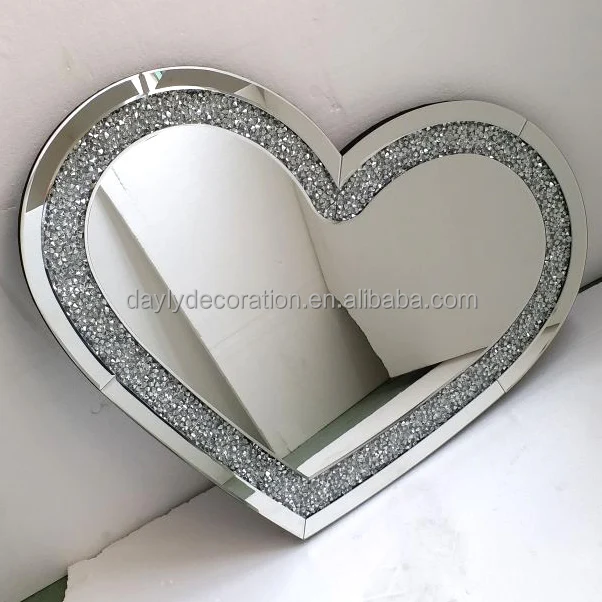 Rectangle Floating Crystal Diamond Wall Mirror - Buy Floating Crystals ...