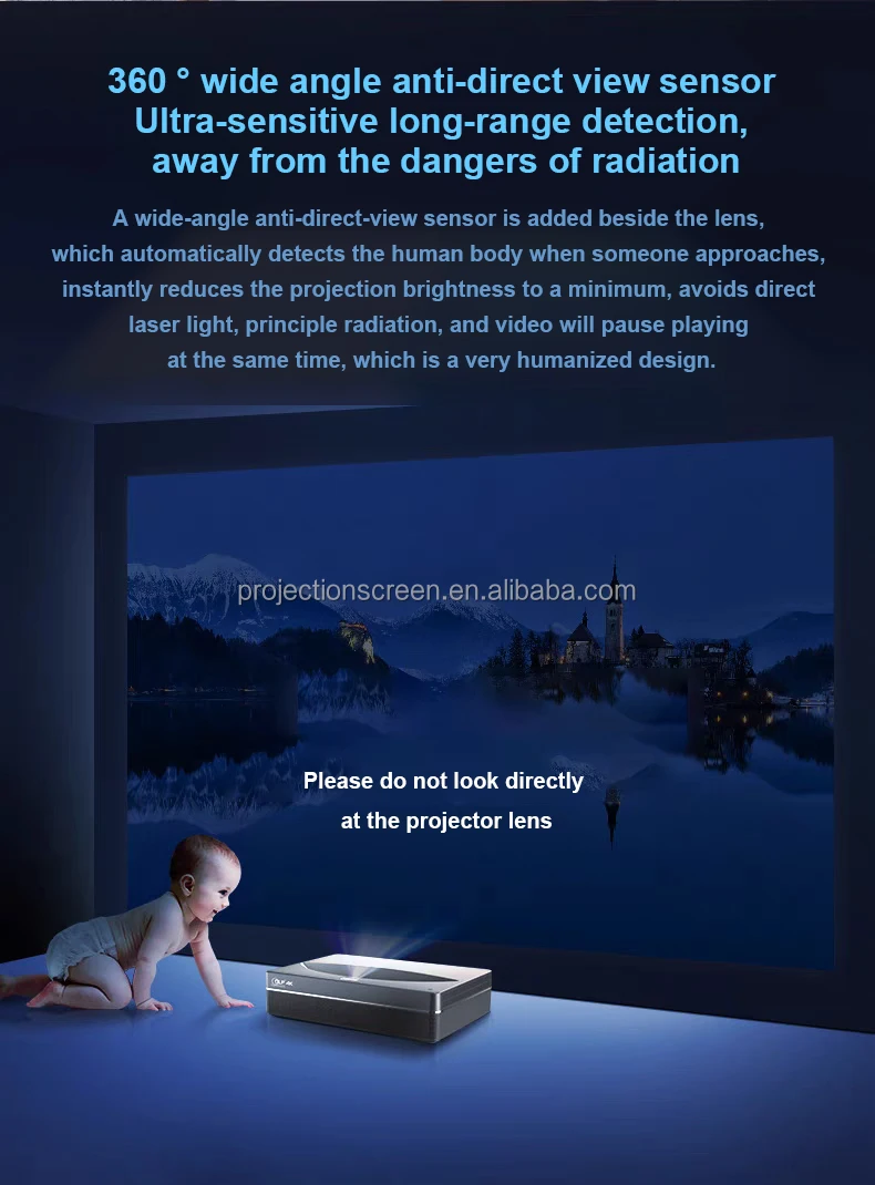 Changhong D6 MAX 4K Short Throw Laser Projector - 3500 ANSI Lumens