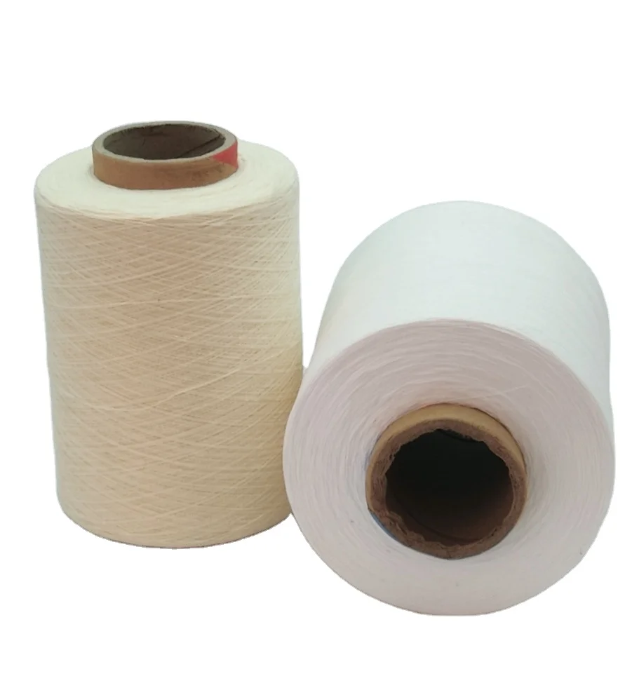 65/35 Bleach White Yarn Blended Chunky Yarn For Knitting And Weaving ...