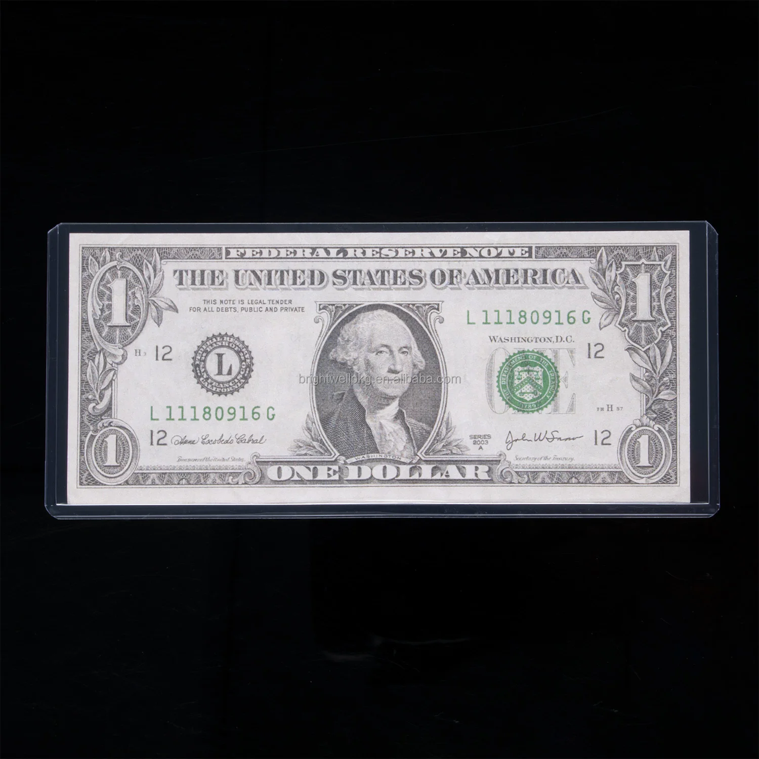 Currency Dollar Bill Holders Plastic Currency Pvc Protectors For ...
