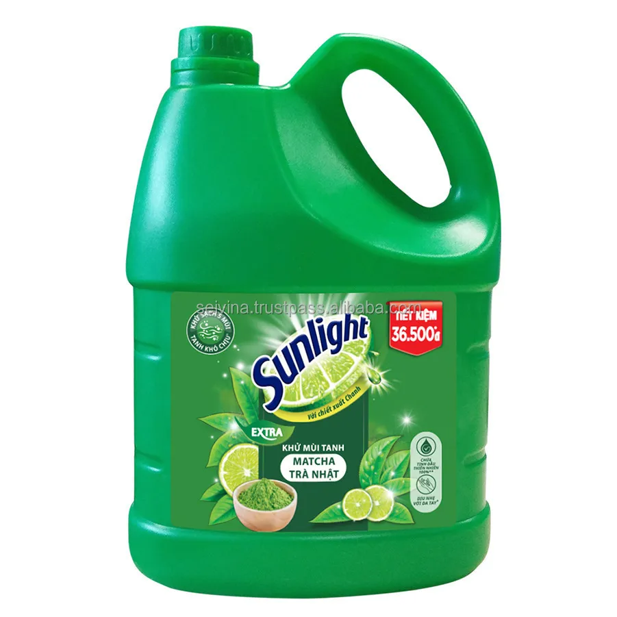 Sunlight Extra Green Tea Dishwashing Liquid - 3.48L