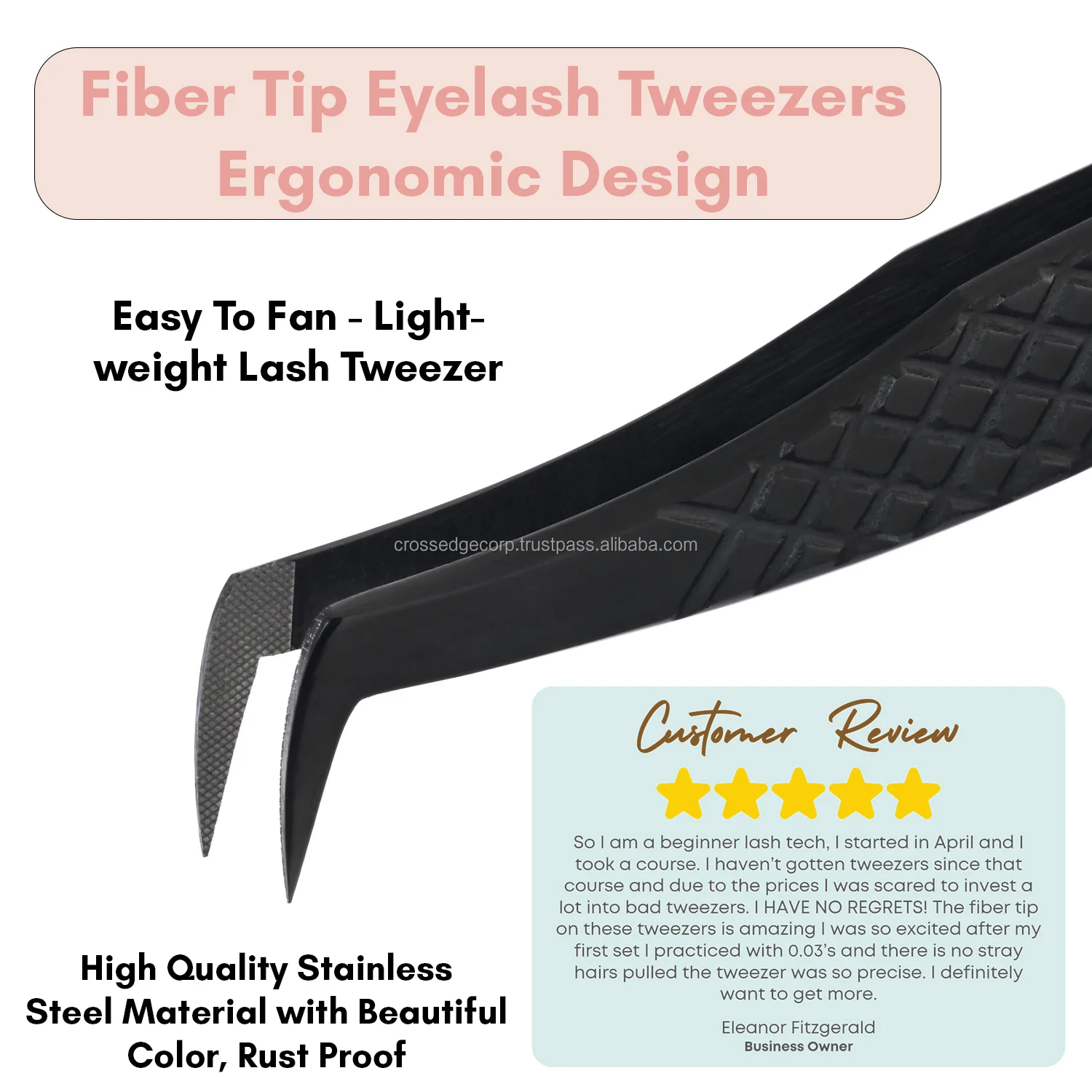 New Nano Fiber Tip Lash Tweezers Volume Tweezers Eyelash Extension With ...