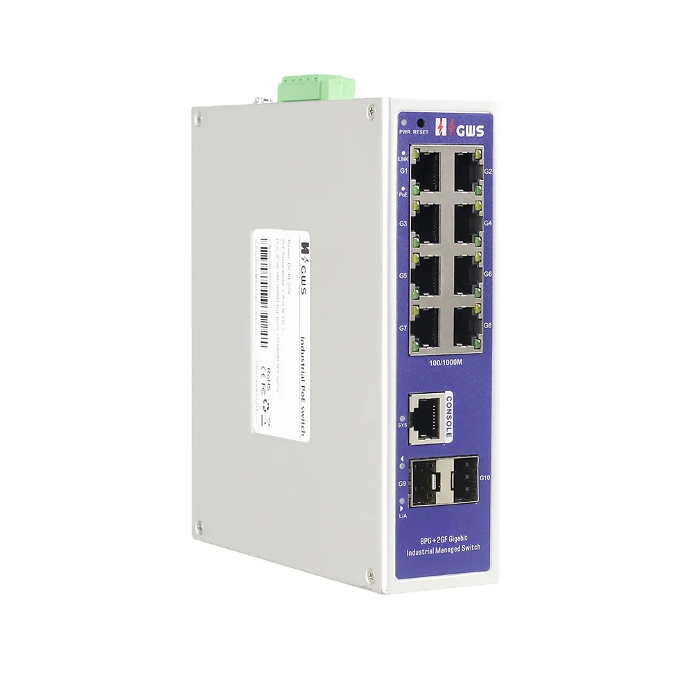 10*gigabit Port Industrial Ethernet Switch+2*100/1000m Optical Fiber ...