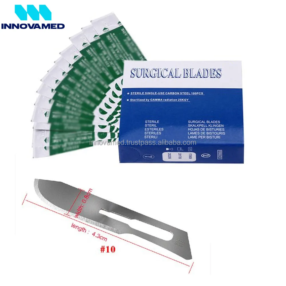 100 Pcs Box Surgical Scalpel Sterilized Blades the Basis of Surgical ...