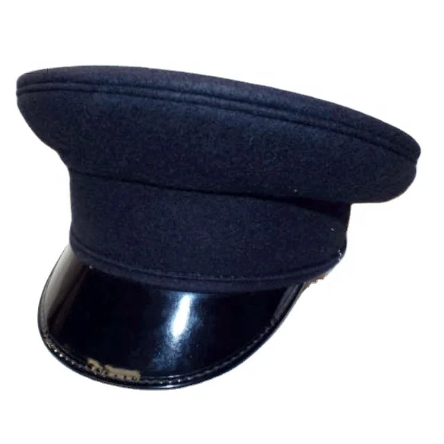 Oem Dark Blue Uniform Peak Cap For Drivers Security Guards Wholesale ...
