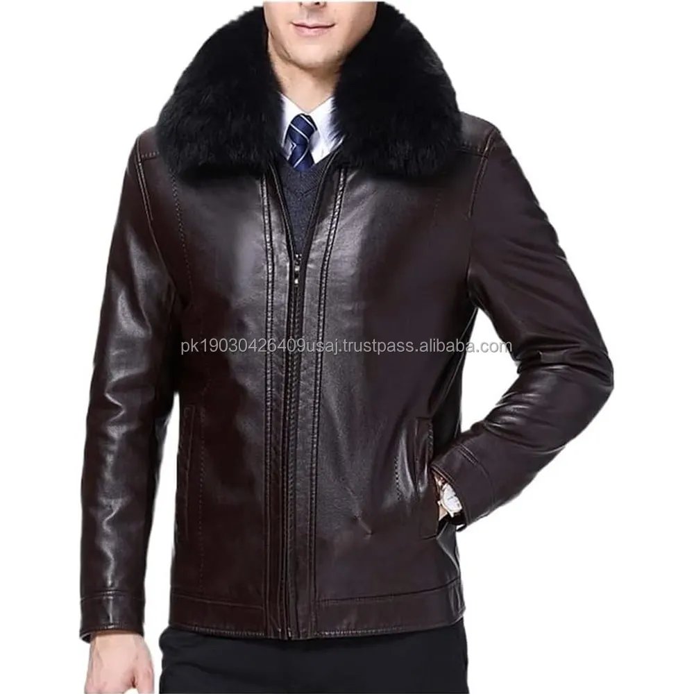Best Sale Slim Fit Fashion Leather Jacket For Men / New Stylish ...