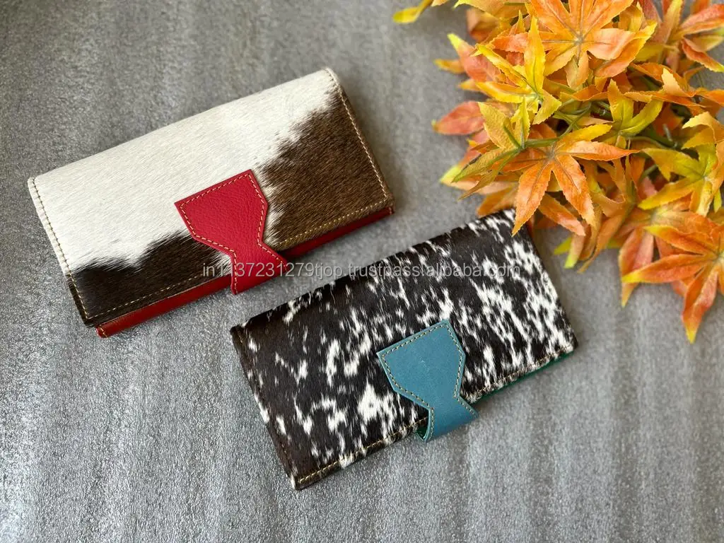 New Western Style Cowhide Fur Leather Women Stylish Recycled Leather ...