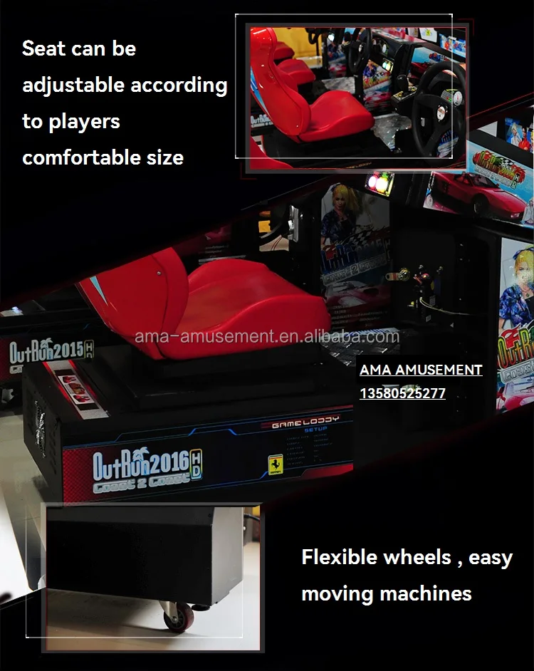 Coin Operated Arcade Racing Game Machine - High Returns