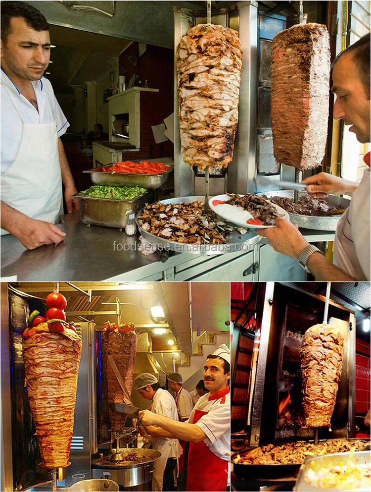 Professional Gas 4 burner Kebab Machine / Doner Machine / Shawarma ...