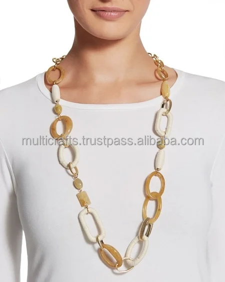 Traditional Horn Necklaces For Girl & Women Jewelry Natural Eco ...