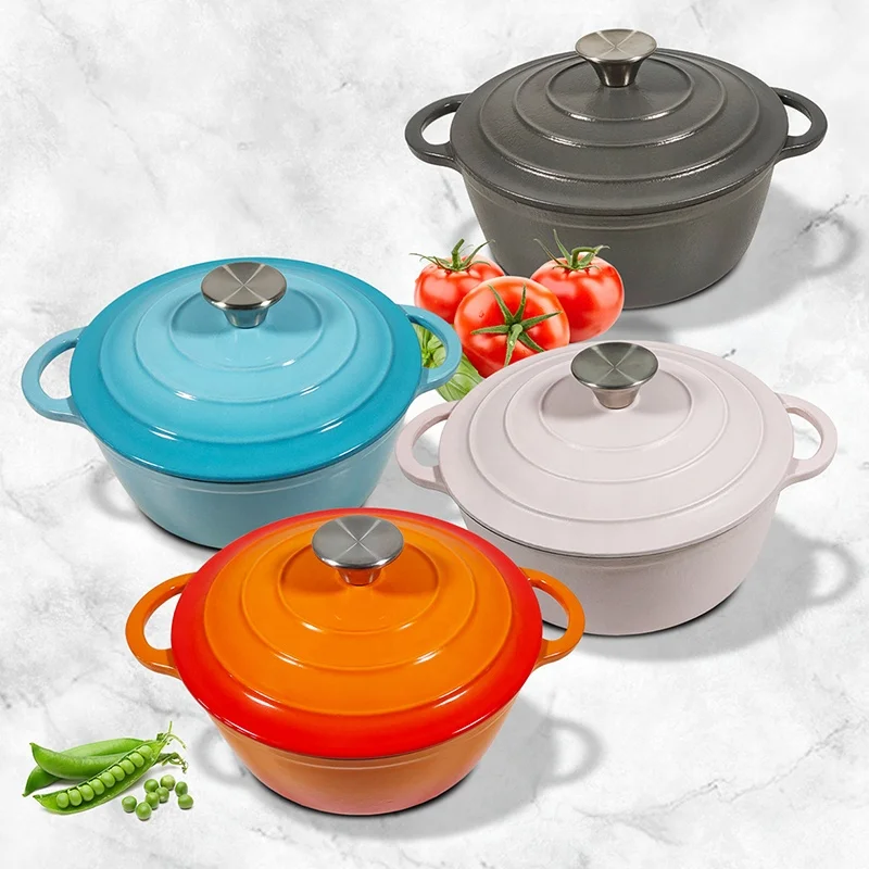 Best Enameled Cast Iron Pots And Pans Colored Cast Iron Cookware Sets ...