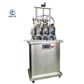 4-nozzles Negative Pressure System Filler Liquid Essential Oil Bottle ...