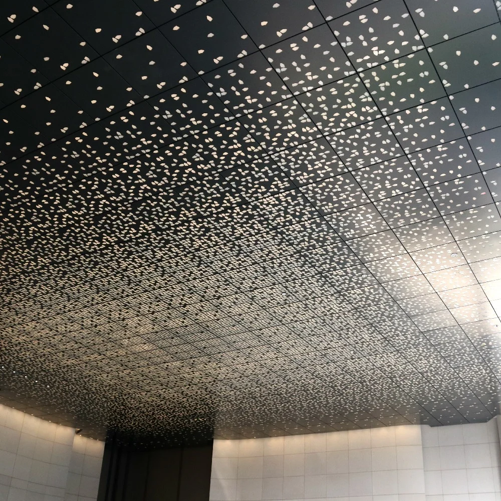 Customized Stainless Steel Ceiling Design Brushed and Spray Painted for ...