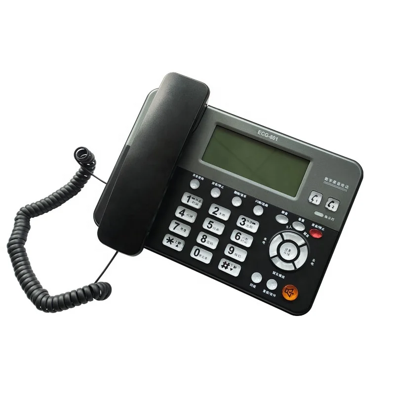 Voice Record Corded Telephone Support Maximum 32gb Tf Memory Card - Buy ...