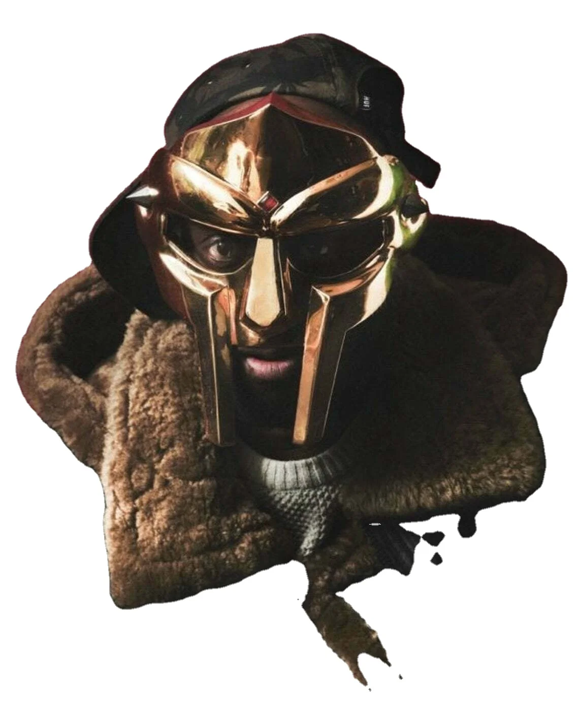 Medieval Mf Doom Gladiator Mask Golden Finish Brass Face Armor Helmet ...