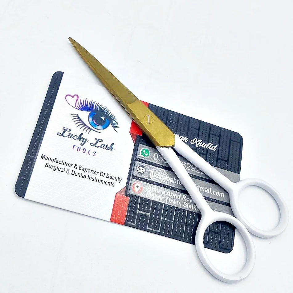 Hair Extension Scissor Solid Stainless-steel Gold & White Color ...