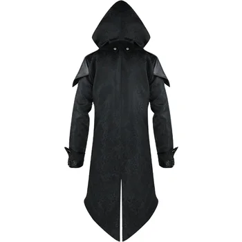 Baige Assassin Cosplay Medieval Man Streetwear Hooded Jackets Outwear ...