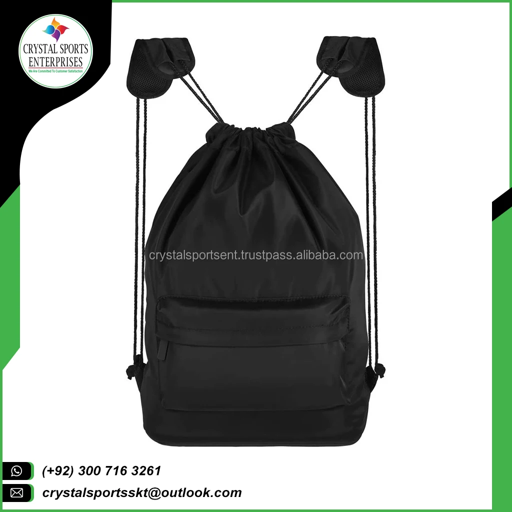 Cheap Printed Logo Polyester Draw String Bag Waterproof Backpack Sports ...