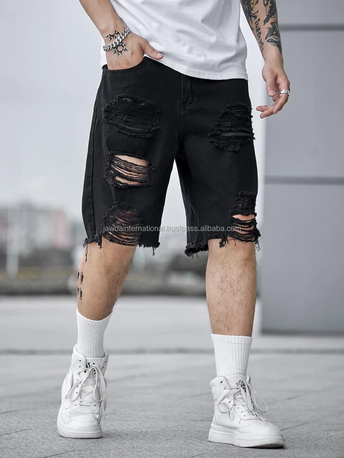 Men's Denim Shorts Good Quality Short Men Cotton Straight Short Jeans ...