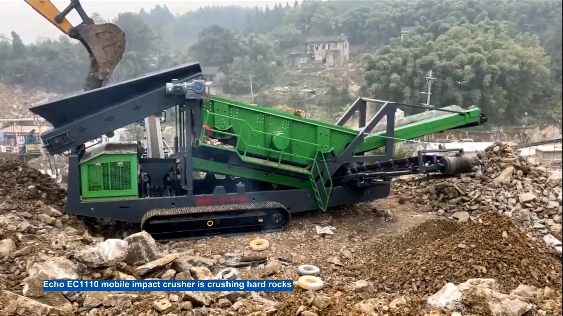 Small Mobile Screen Waste Sand Stone Recycling Electric Power Sieving ...