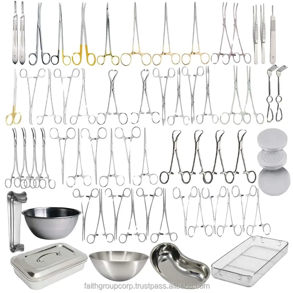 Professional High Quality Stainless Steel Hernia and Appendix Set of 62 ...