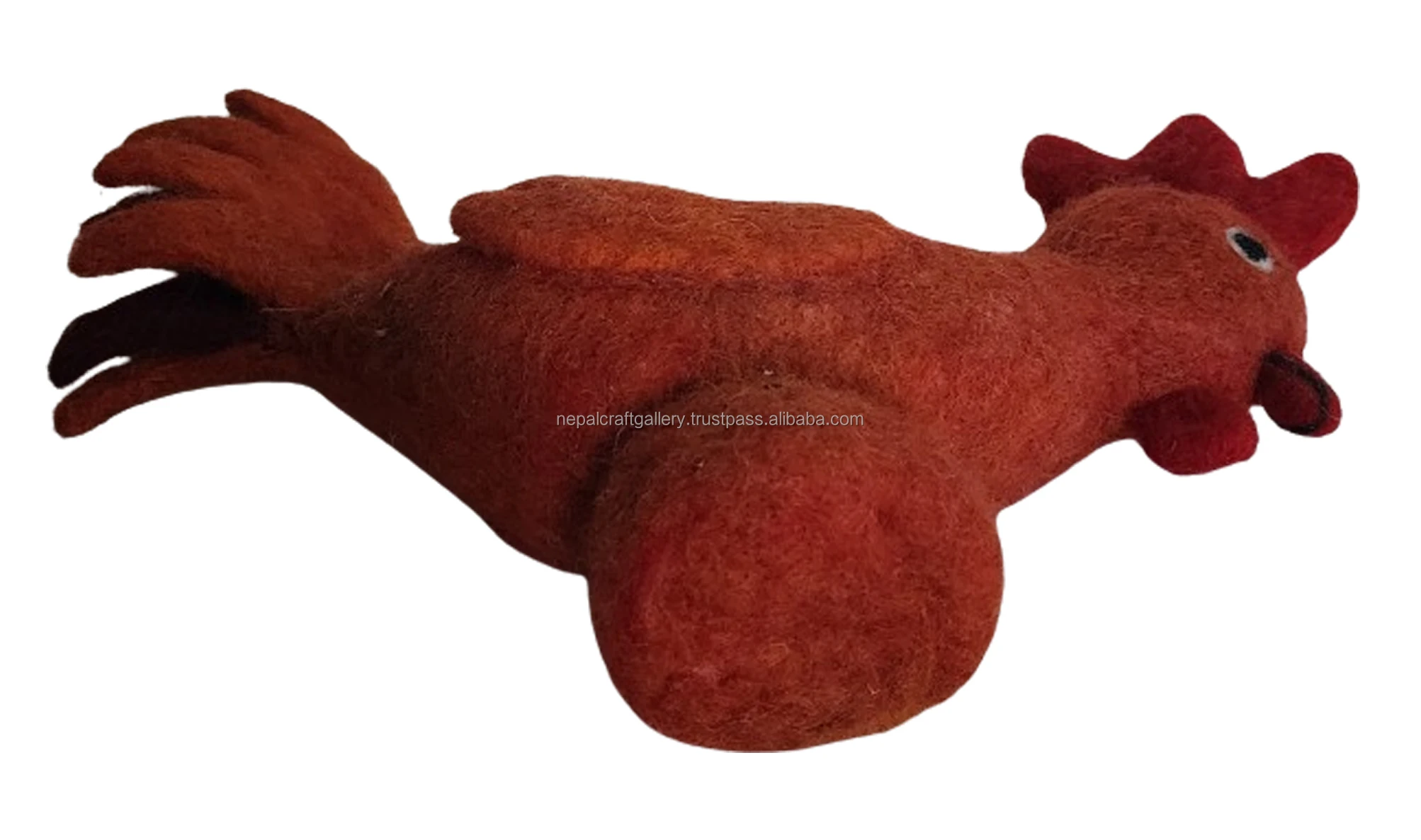 Nepal Handmade Eco-Friendly Felt Hen Toy Unisex Kids' Durable ...