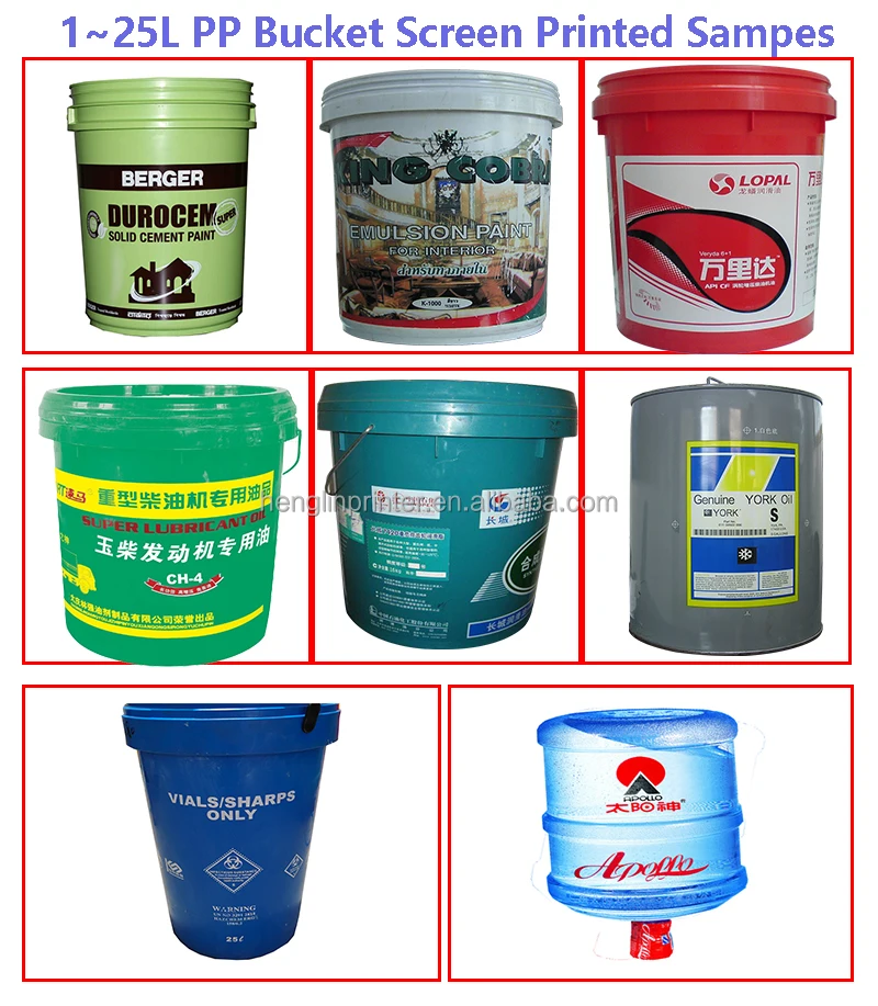 350mm Diameter Plastics Bucket Cylinder Paint Bucket Flame Treatment ...