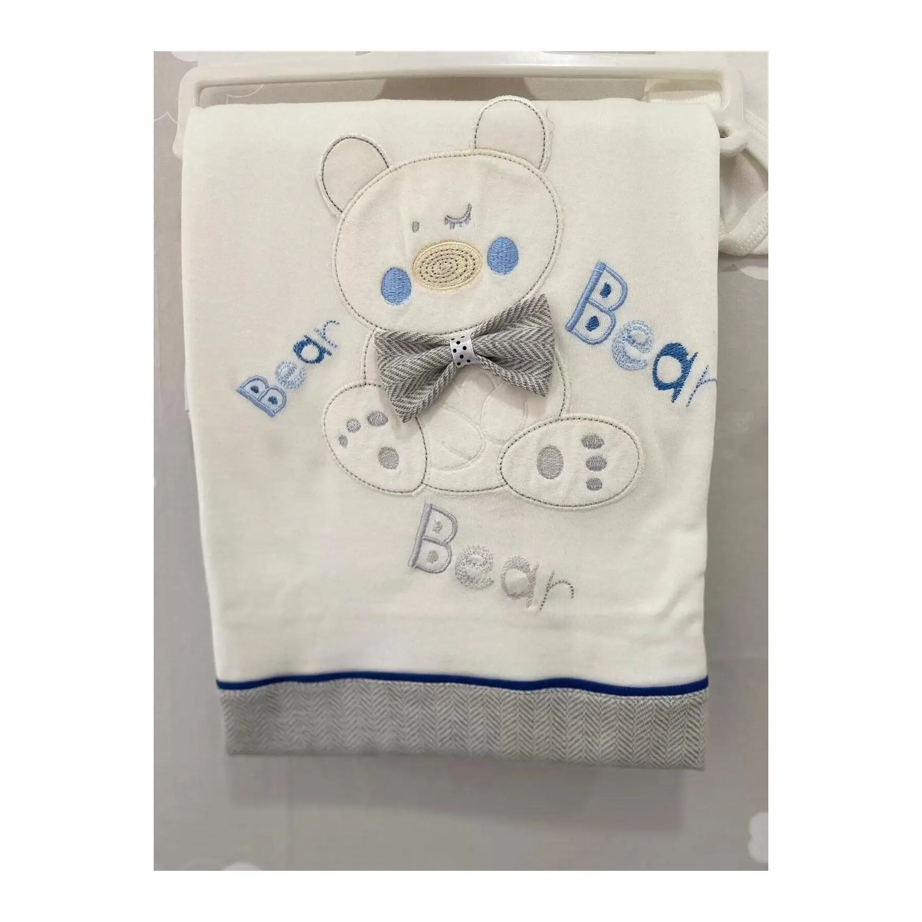 Baby Bow Pattern Gray Hospital Discharge Set - Buy Baby Girl Hospital ...