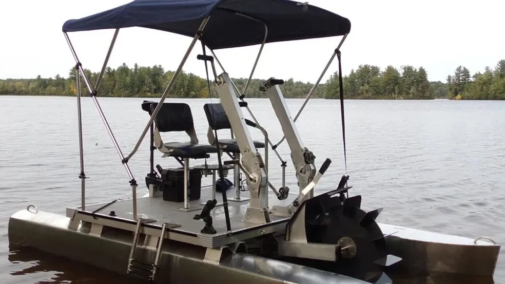 High Performance 13ft Aluminum Pontoon Boat Small Leisure Fishing Pedal ...