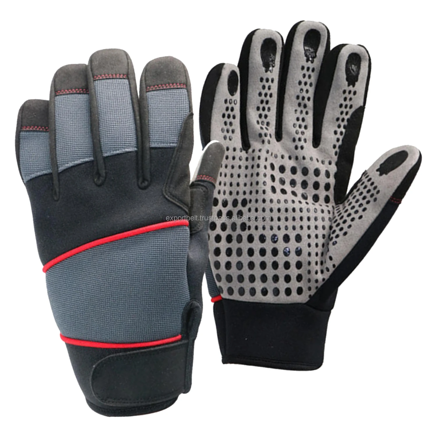 Silicon PVC Heavy Duty Impact Safety Gloves en 420 Nitrile Safety ...