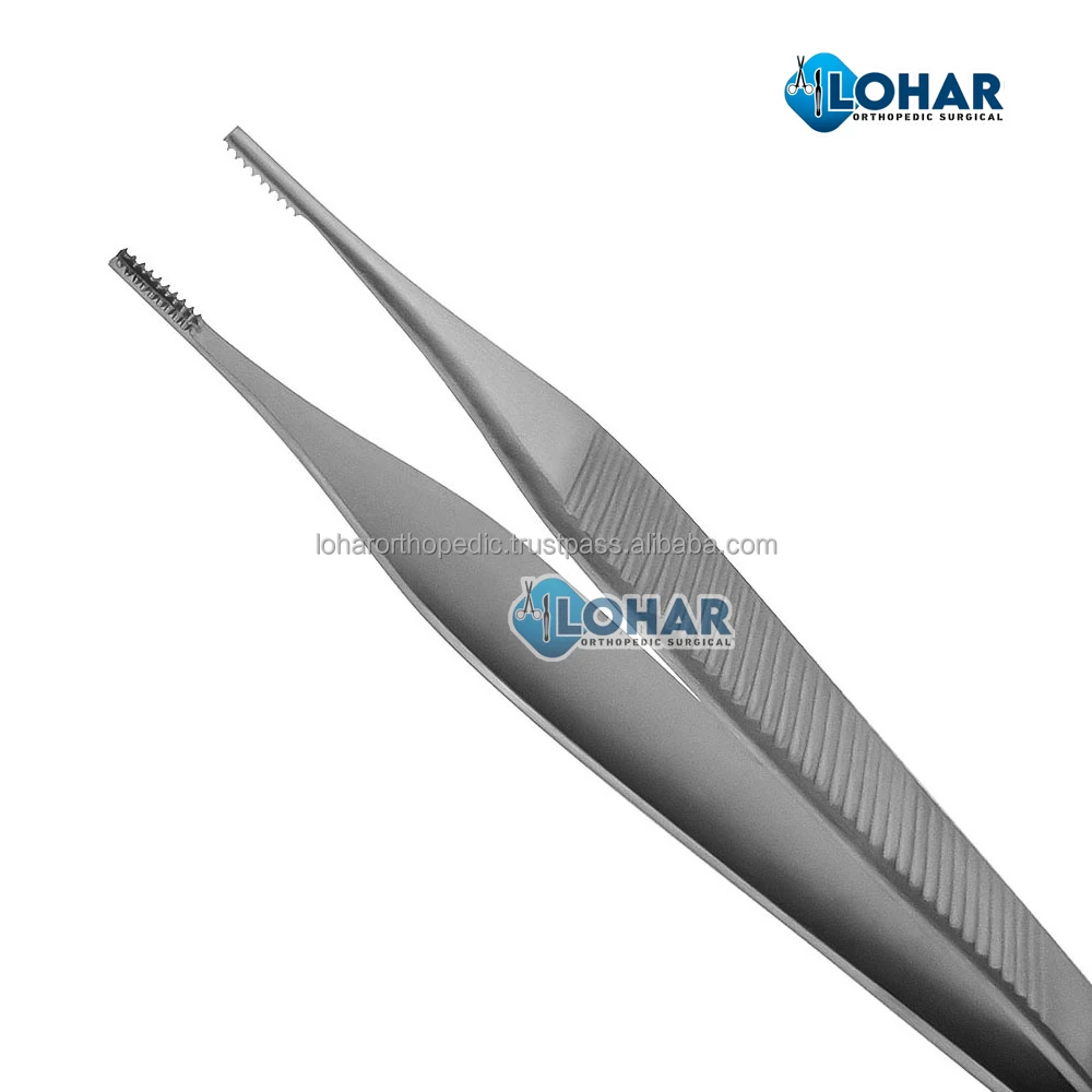 Adson Brown Tissue Forceps Thumb Rest Straight Surgical Medical Clamp ...