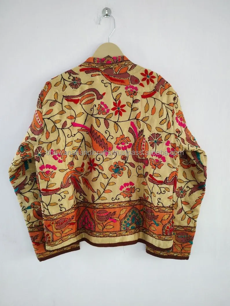 Indian Handmade Phulkari Embroidered Jacket Coat for Women| Alibaba.com