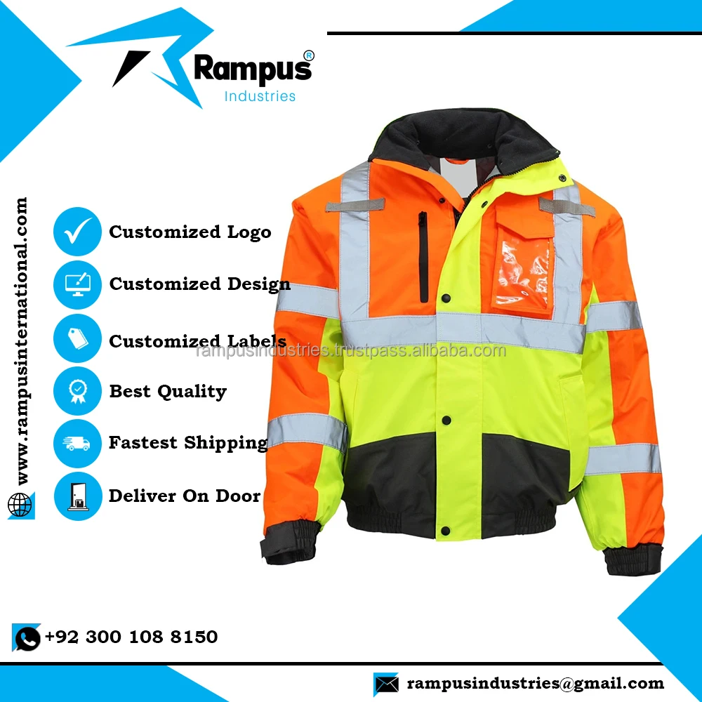 Reflector Winter Safety Reflective Road Safety Jackets for Construction ...