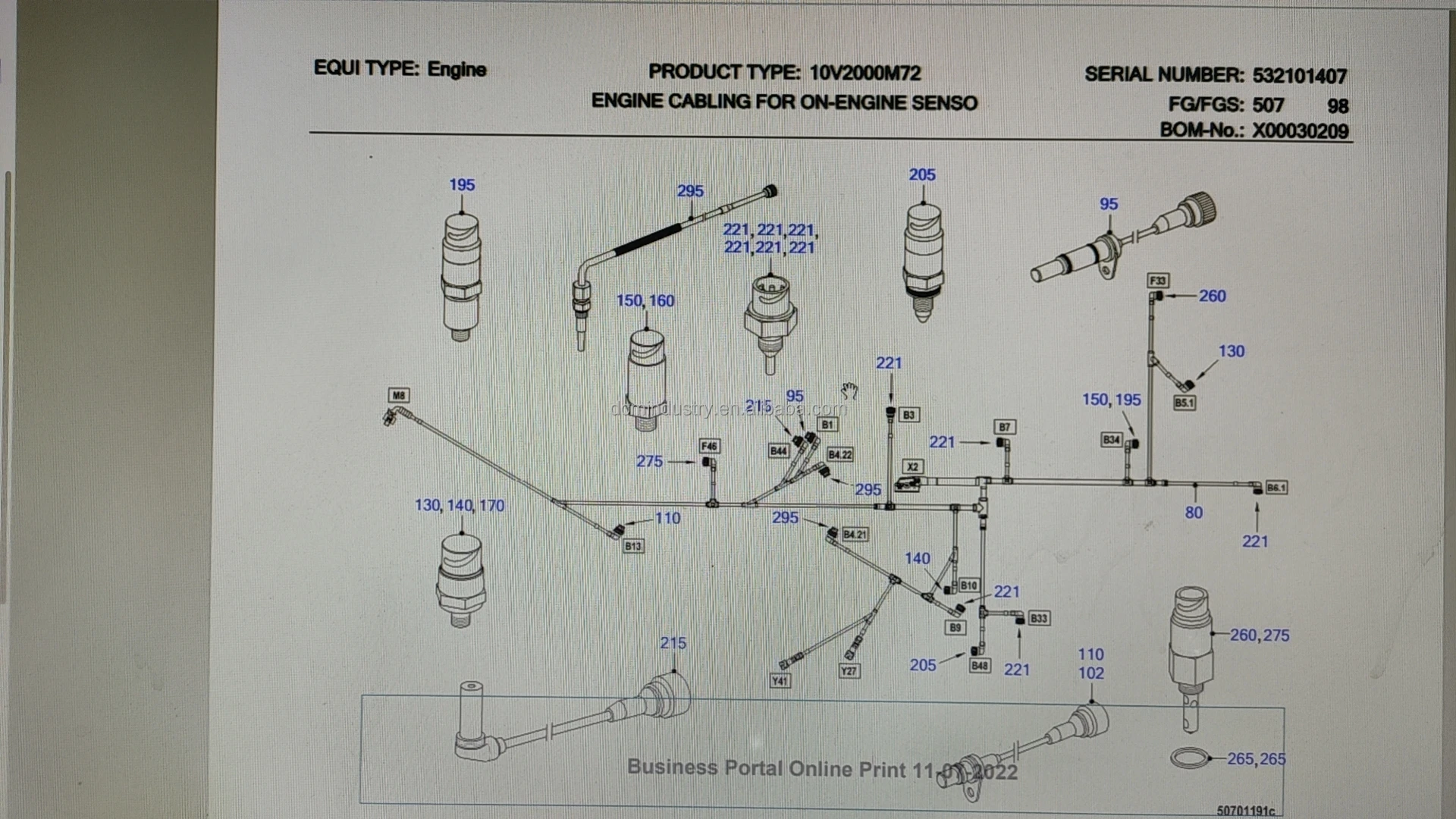 Genuine MTU Oil Pressure Switch Sensor 0025358931 for Detroit Engines