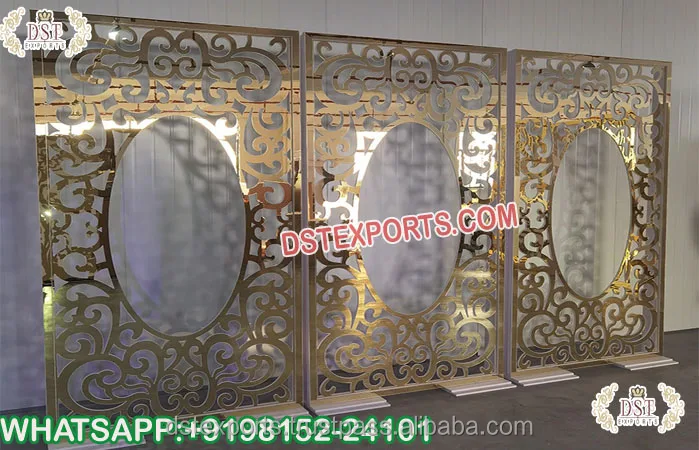 Stylish Wedding Reception Stage Metal Stand Backdrop