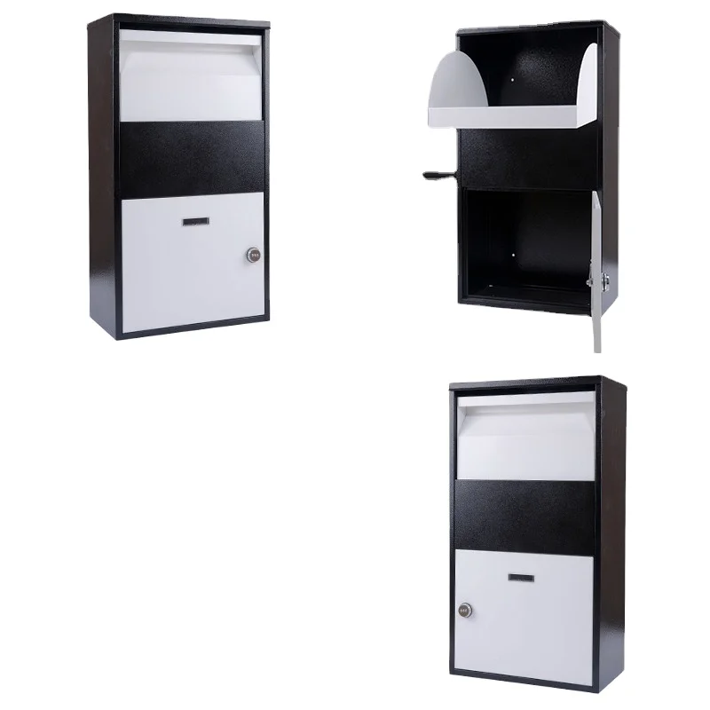Lockable Wall Mounted Mailboxes Letterboxes Stainless Steel Metal ...
