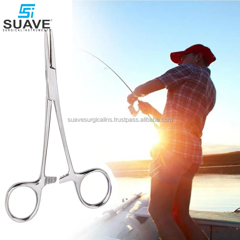 Curved Straight Tip Locking Clamps Forceps Stainless Steel Surgical ...