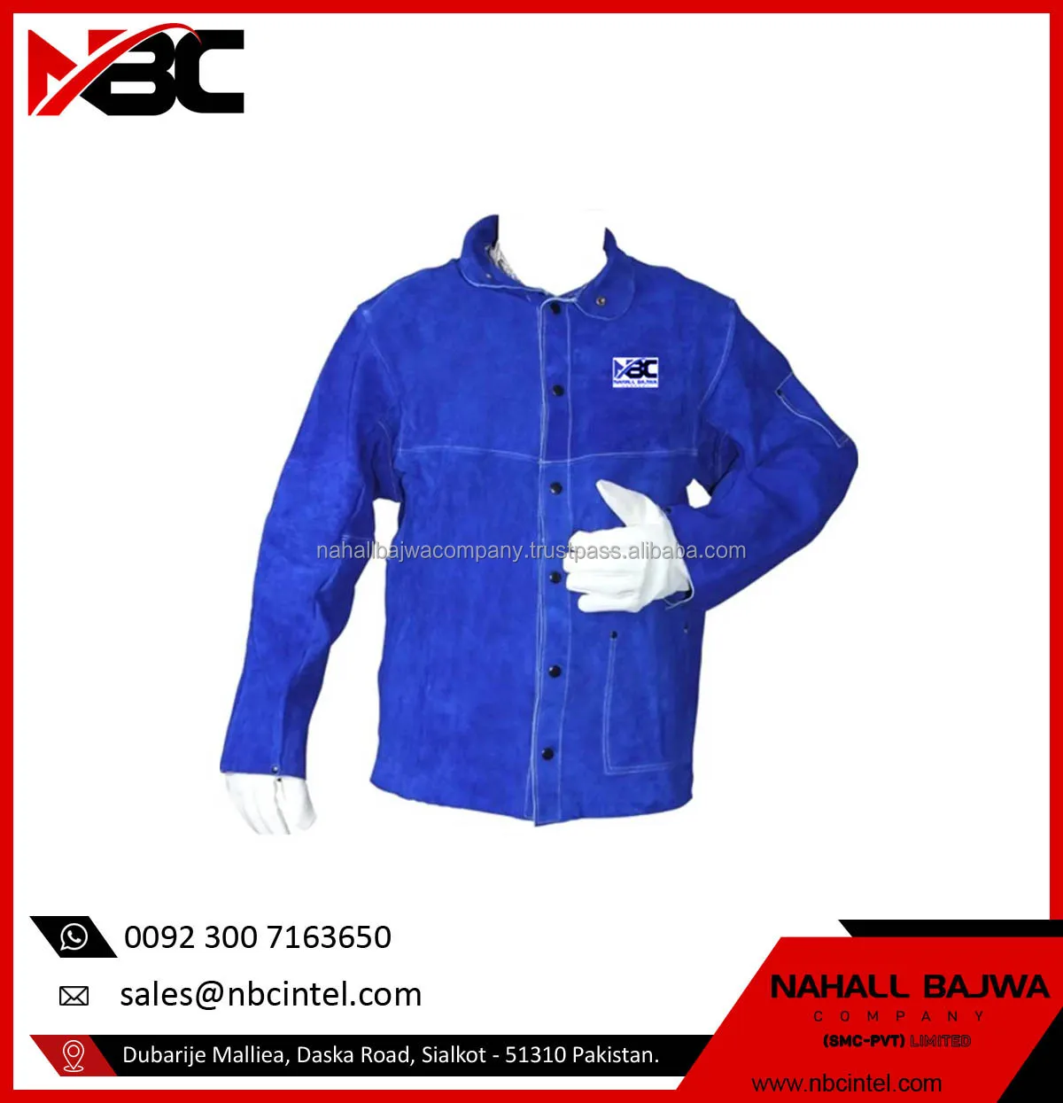 Waterproof Anti Static Fireproof Fire Resistant Leather Welding Jacket ...