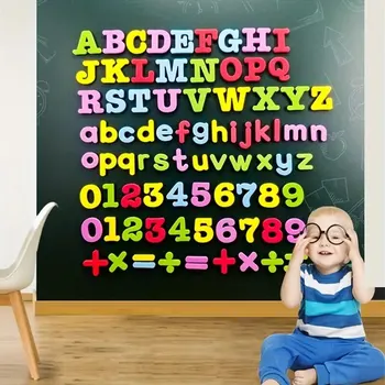 Magnetic Letters Numbers Alphabet Abc 123 Fridge Magnets Plastic ...