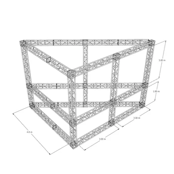 Aluminum Truss Roof System 100mm Truss Folding Line Array Aluminum ...