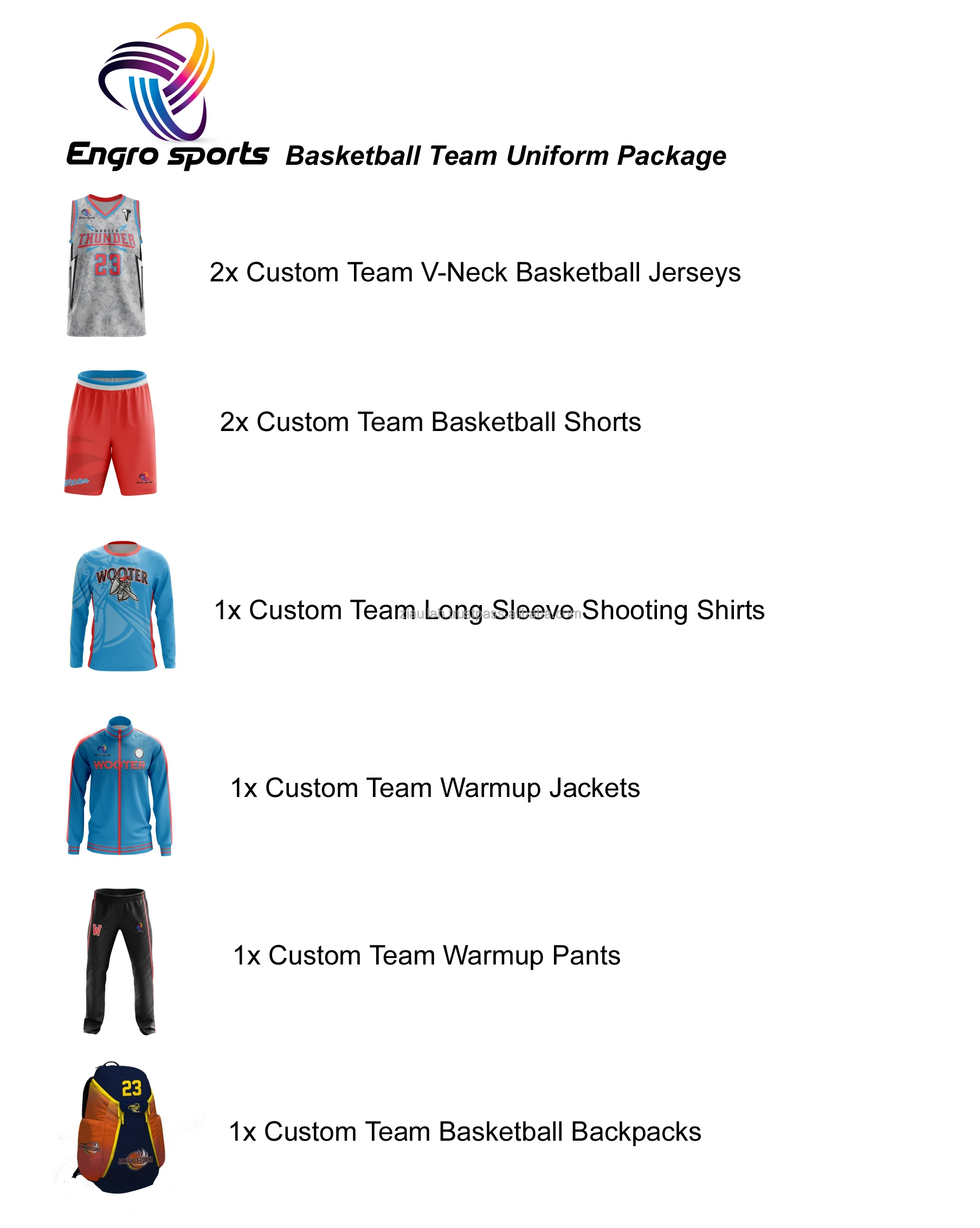 Custom Basketball Jersey Reversible Uniform Add Any Team Name Number ...