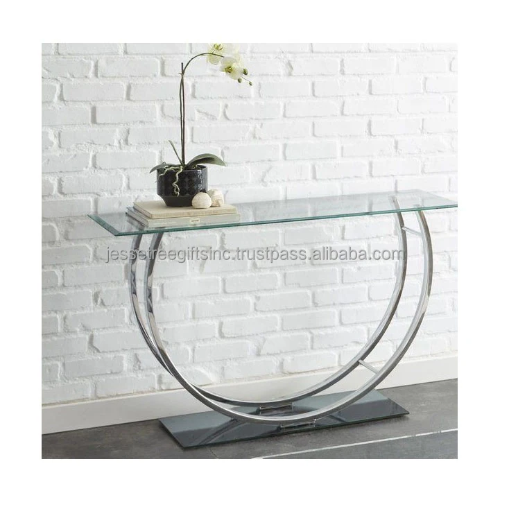 Metal Accent Side Table With Gold Plating Finishing Tree Shape Birds ...